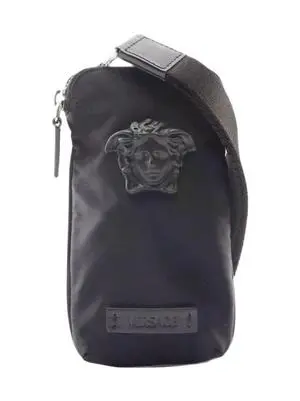 Versace Medusa Plaque Mini Shoulder Bag - Black
