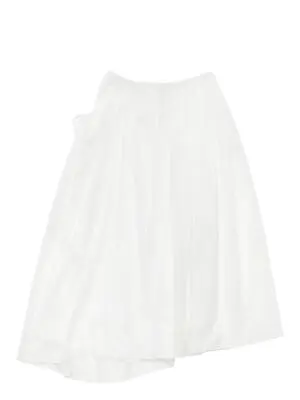 AMOMENTO Asymmetric Skirt - White