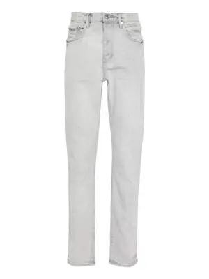 PURPLE BRAND Mid-rise Straight-leg Jeans - Grey