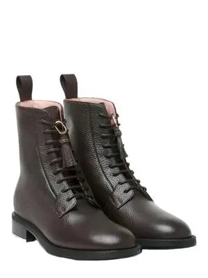Fabiana Filippi Lace-up Boots With Tassel Detail - Brown