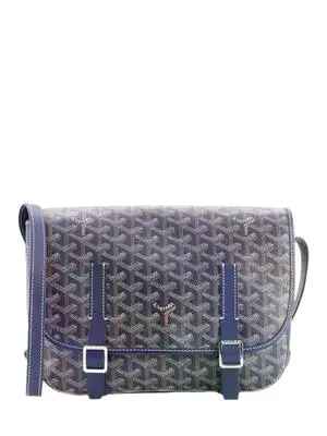 Goyard Belvedere Messenger Bag Coated Canvas Mm - Blue