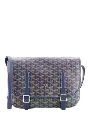 Goyard Belvedere Messenger Bag Coated Canvas Mm - Blue