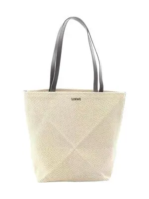 LOEWE Loewe Canvas Paneled Tote Bag