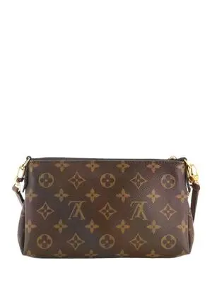 LOUIS VUITTON Monogram Canvas Pallas Clutch Bag - Brown