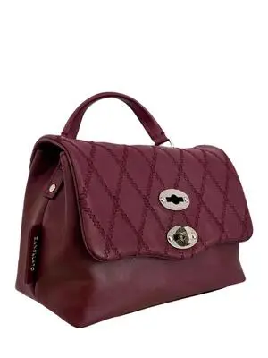 ZANELLATO Baby Postina Tote Bag With Stud Embellishments - Red
