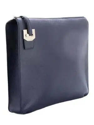 Hermès Cityhall Pouch Epsom Clutch Bag - Blue