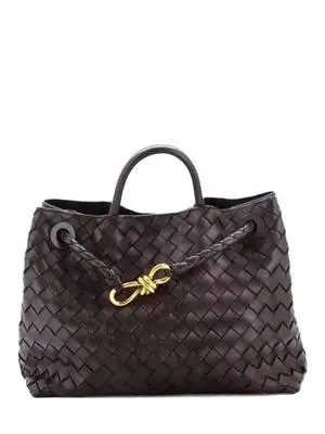 Bottega Veneta Intrecciato Nappa Leather Top Handle Bag - Brown