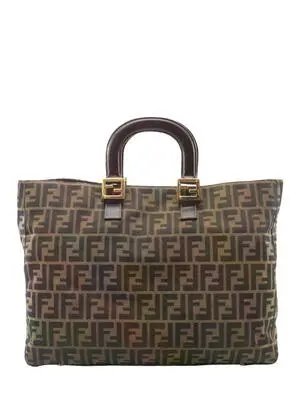 Fendi 2010s Zucca Tote Bag - Brown
