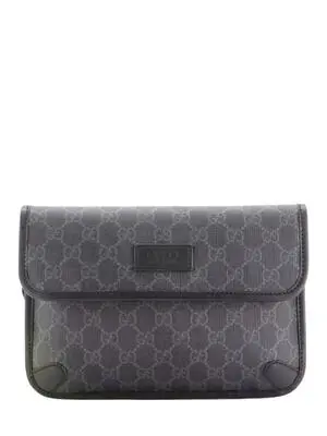 Gucci Gg Coated Canvas Belt Bag - Black