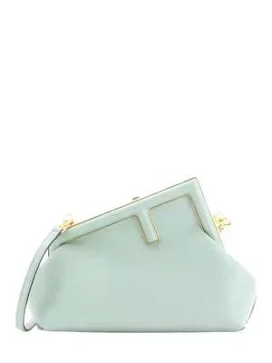 Fendi Leather Clutch Bag - Green