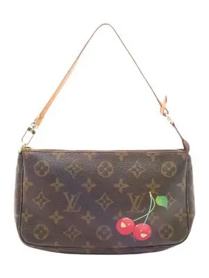 LOUIS VUITTON Monogram Cerises Pochette Accessories Handbag - Brown