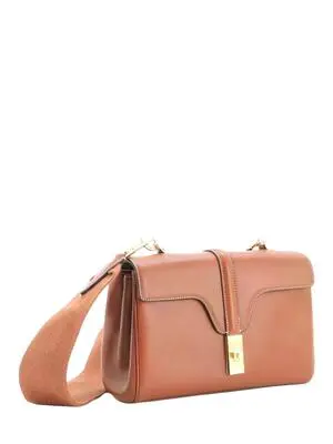 Celine Soft 16 Shoulder Bag In Smooth Calfskin - Brown