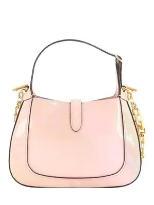 Gucci Jackie 1961 Chain Hobo Patent Mini Shoulder Bag - Pink