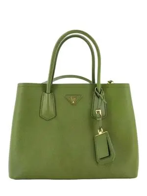 Prada Saffiano Leather Medium Tote Bag - Green
