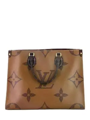 LOUIS VUITTON Reverse Monogram Giant Mm Tote Bag - Brown