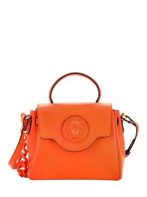 Versace La Medusa Top Handle Bag - Orange