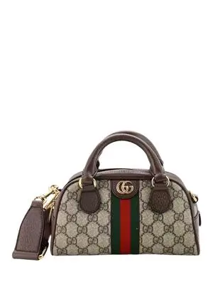 Gucci Ophidia Convertible Boston Bag - Brown