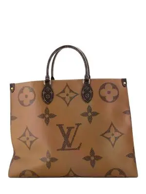 LOUIS VUITTON Onthego Giant Monogram Tote Bag - Brown
