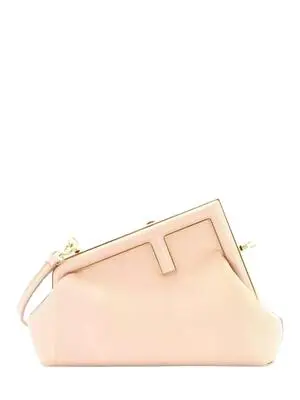 Fendi Small Leather Clutch Bag - Neutrals