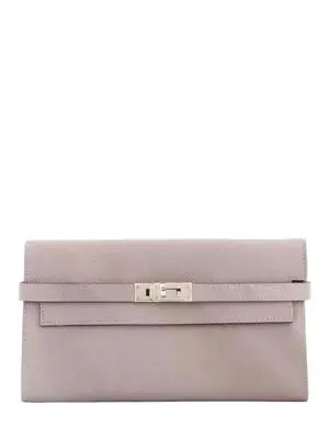 Hermès Kelly Wallet Verso Epsom Long Wallet - Grey