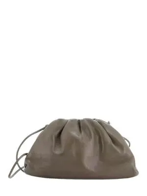 Bottega Veneta The Pouch Leather Mini Crossbody Bag - Green