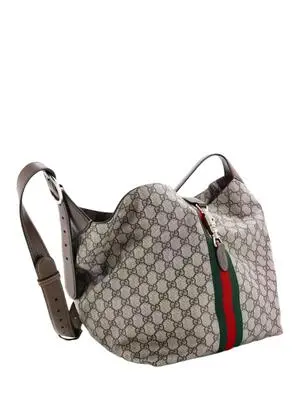 Gucci Jackie 1961 Soft Gg Coated Canvas Small Shoulder Bag - Brown