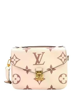 LOUIS VUITTON Monogram Empreinte Giant Pochette Métis Bag - Brown