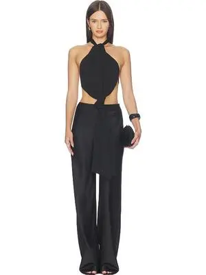 ALL THE WAYS Charlotte Halter Top - Black