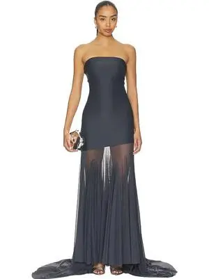 DEME BY GABRIELLA The Dahlia Gown - Grey