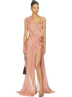 DEME BY GABRIELLA The Zahra Rose Dress - Pink
