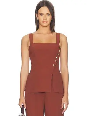 Amanda Uprichard Bernice Top - Brown