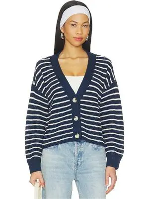 Eberjey Fine Gauge Cropped Cardigan - Navy