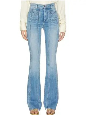 Veronica Beard Beverly High Rise Skinny Flare Jean - Blue