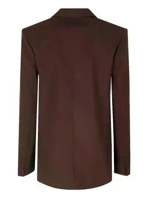 Federica Tosi Double-breasted Peaked-lapel Blazer - Brown