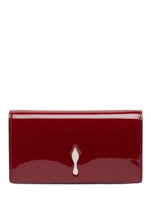 CHRISTIAN LOUBOUTIN Bettina Patent Leather Clutch - Red