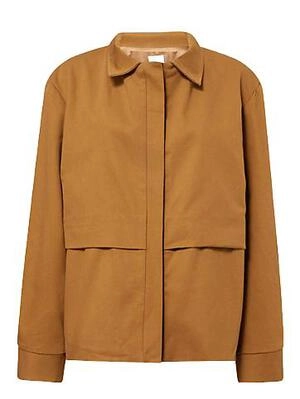 THE DROPPED COLLECTION Drawstring Cotton Jacket - Camel