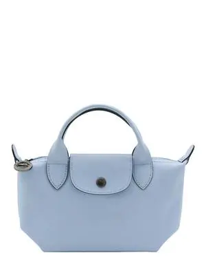 Longchamp Le Pliage Xtra Leather Handbag With Removable Strap - Sky