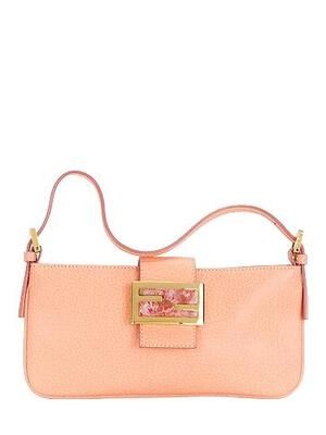 Fendi Baguette Pochette Shoulder Bag - Peach