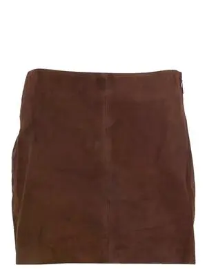 ARMA Melody Suede Mini Skirt - Brown