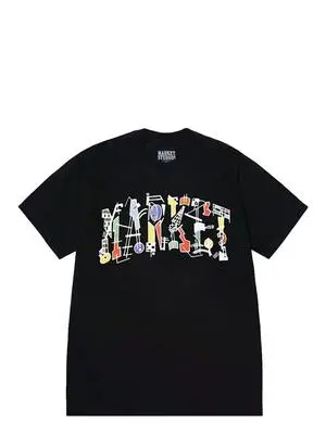 MARKET Work Of Arc Graphic-print T-shirt - Black