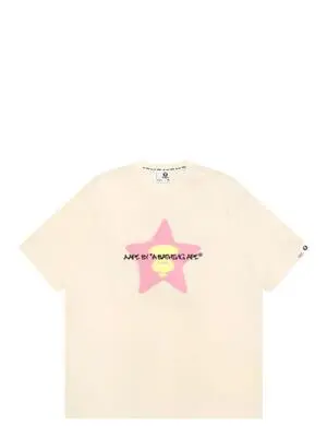 AAPE BY *A BATHING APE Logo-print Cotton T-shirt - Neutrals