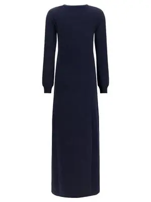 Malo Long-sleeve Maxi Dress - Blue