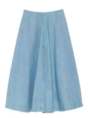 Altuzarra A-line Denim Skirt - Blue