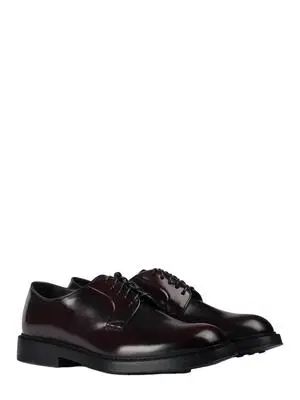 DOUCAL'S Lace-up Leather Derby Shoes - Brown
