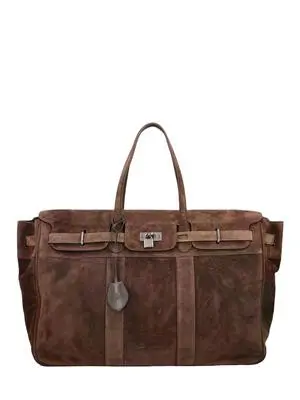 Brunello Cucinelli Explorer Suede Bag - Brown
