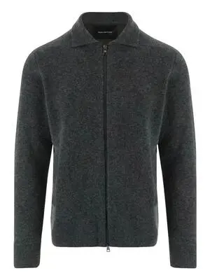 Tagliatore Zip-up Collared Jacket - Green