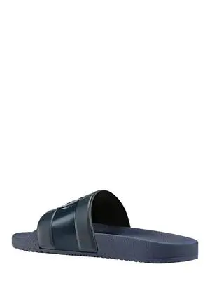 Bogner Belize Embossed Logo Slides - Blue