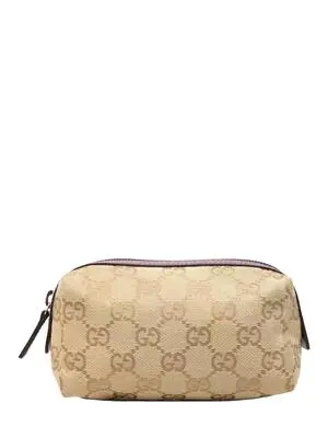 Gucci Gg Canvas Cosmetic Pouch - Neutrals