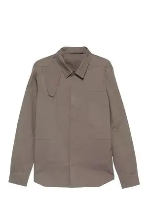 Rick Owens Long-sleeve Panelled Overshirt - Grey