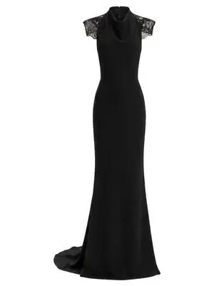 GEMY MAALOUF Beaded High-neck Gown - Black